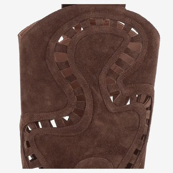 Sartore Suede Cut-out Boots