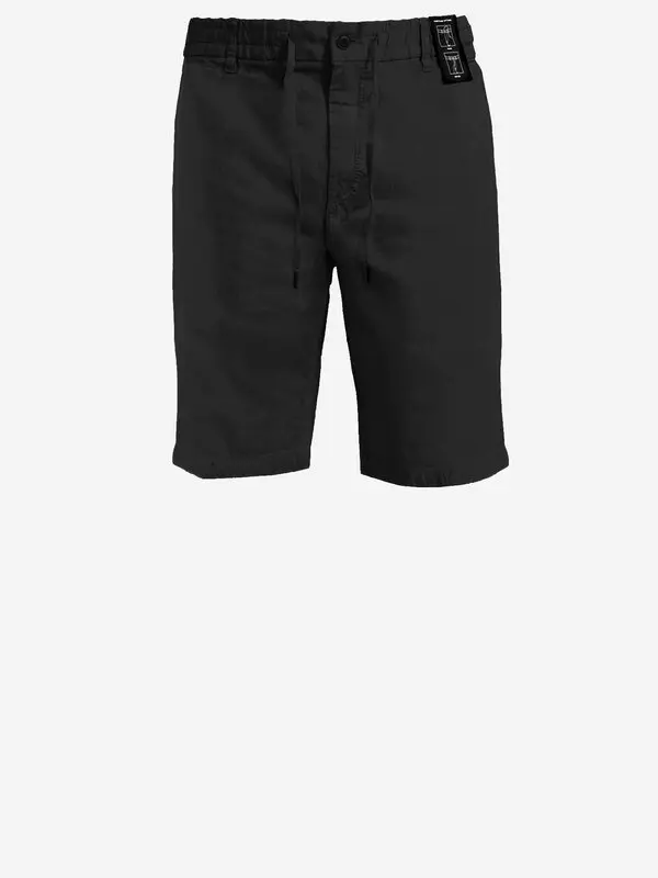 Hugo Boss Stretch Cotton Pants With Drawstring Waist - Black