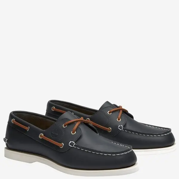 Timberland Classic Boat Leather Loafers - Blue