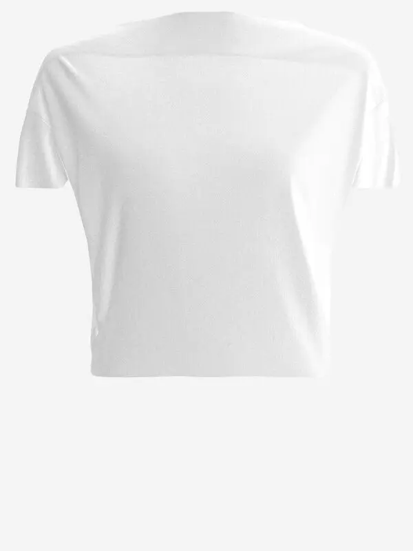 Jacquemus White Viscose Blend T-shirt With Back Cut-out - Bianco