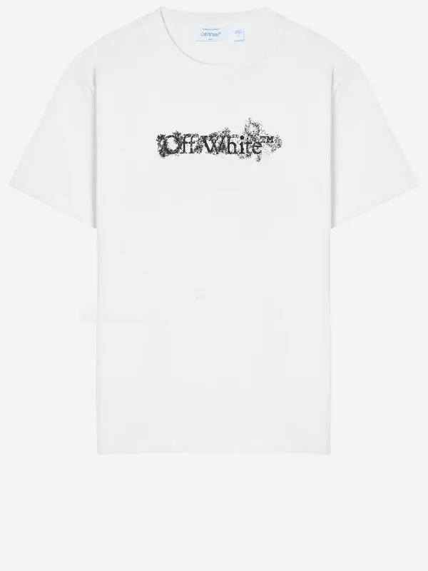 Off-White Cotton T Shirt With Logo