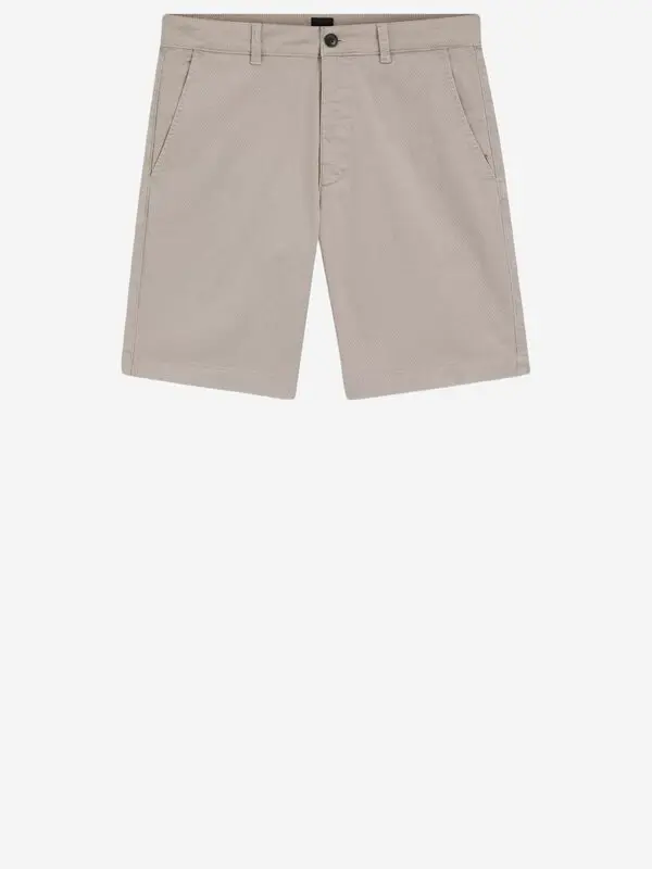 Hugo Boss Stretch Cotton Shorts - Beige