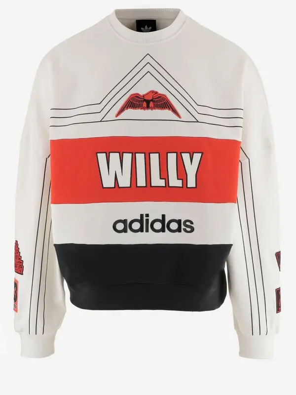 ADIDAS X WILLY CHAVARRIA Printed Cotton Sweatshirt