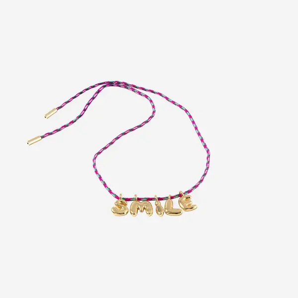 SORBET ISLAND Bubble Letter Necklace - Red