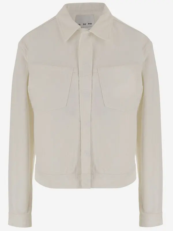 SA SU PHI Cotton Jacket - Ivory