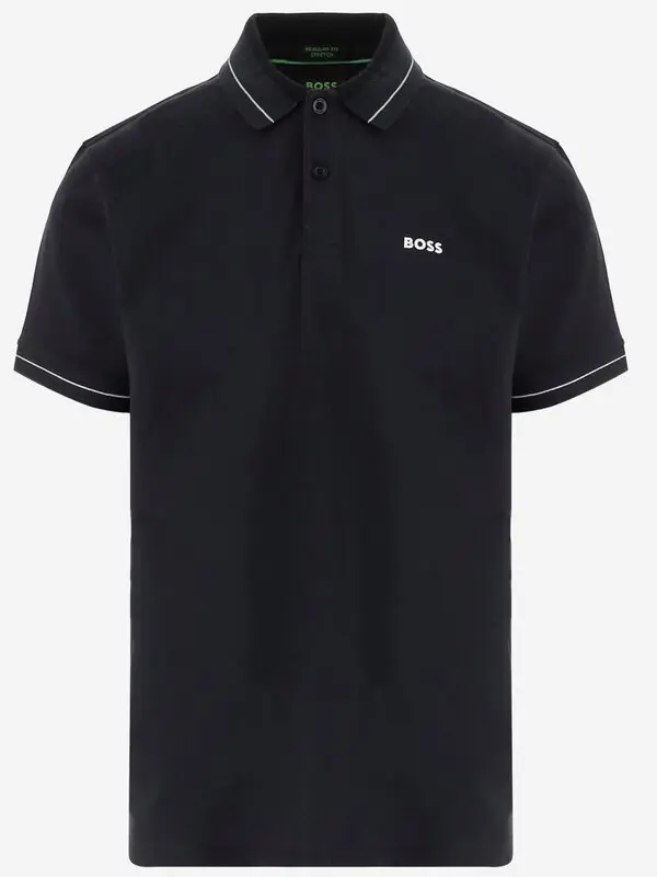 Hugo Boss Stretch Cotton Polo Shirt - Navy