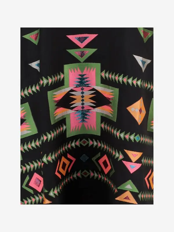 NEMA Long Patterned Fabric Dress