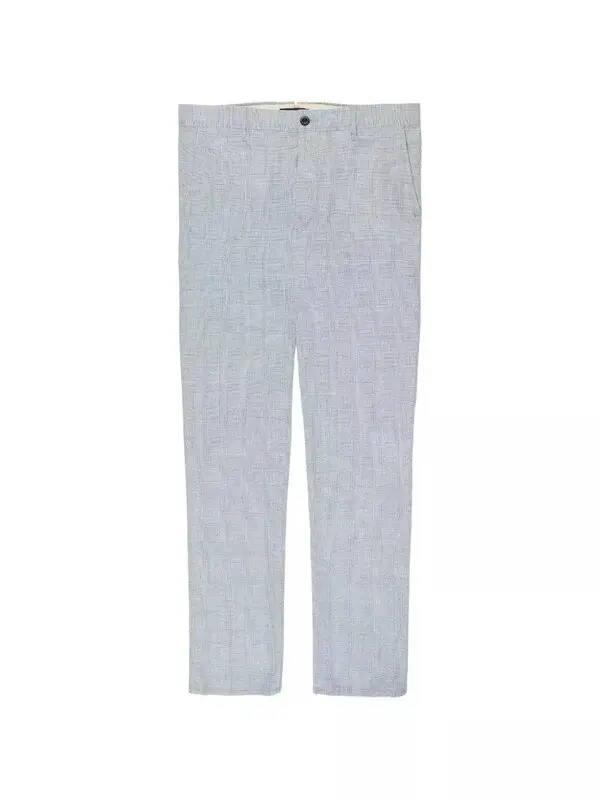 SLOWEAR Prince Of Wales Check Tailored Trousers - Blue