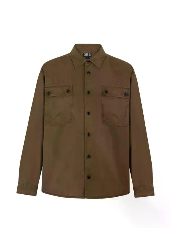 DIESEL® Chest-pockets Shirt - Brown