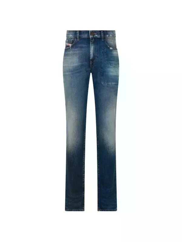DIESEL® Straight-leg Faded Effect Jeans