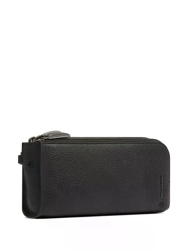 PIQUADRO Grained Leather Clutch Bag