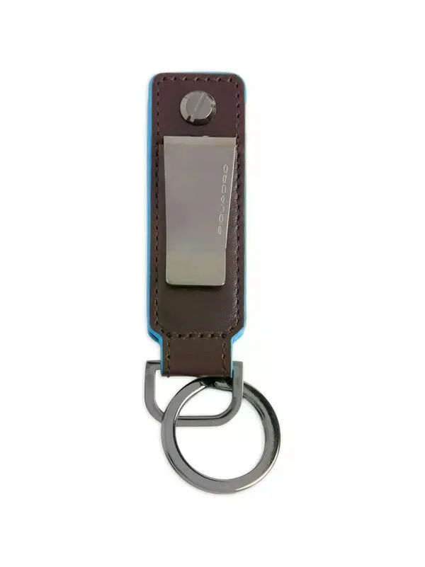 PIQUADRO Logo-debossed Keychain