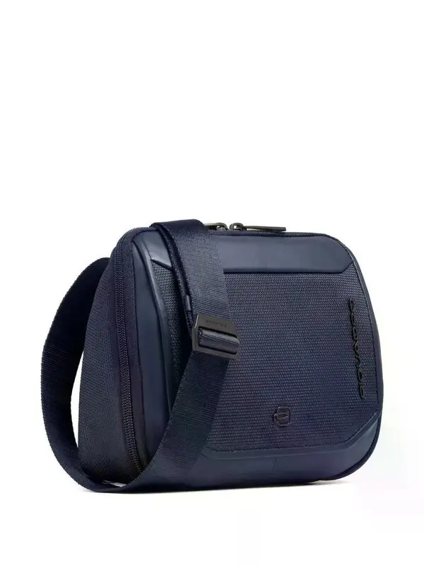 PIQUADRO Leather Trim Crossbody Bag