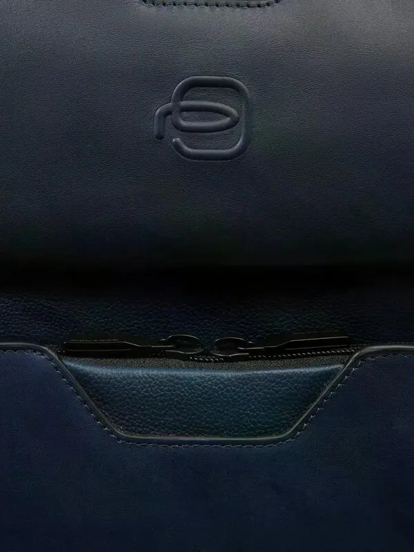 PIQUADRO Leather Laptop Backpack
