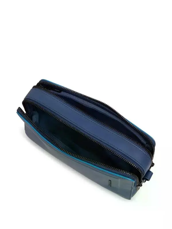 PIQUADRO Leather Wrist-strap Clutch Bag