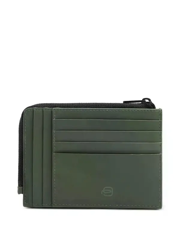 PIQUADRO Zipped Logo Wallet