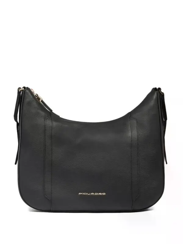 PIQUADRO Logo-lettering Leather Crossbody Bag