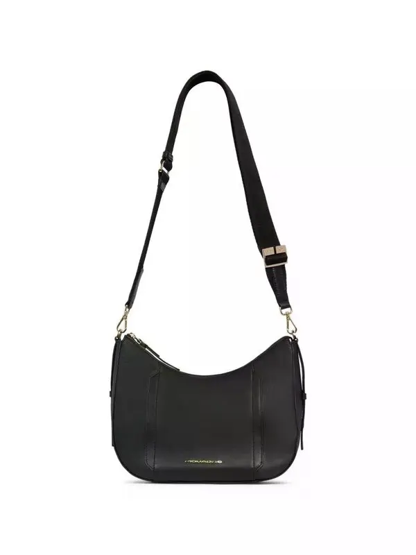 PIQUADRO Logo-lettering Leather Crossbody Bag