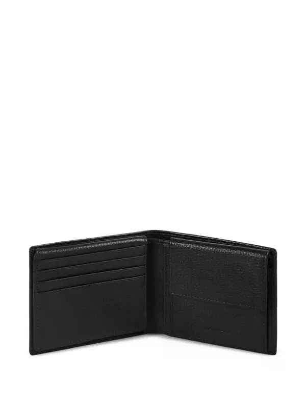 PIQUADRO Pebbled Leather Wallet - Black