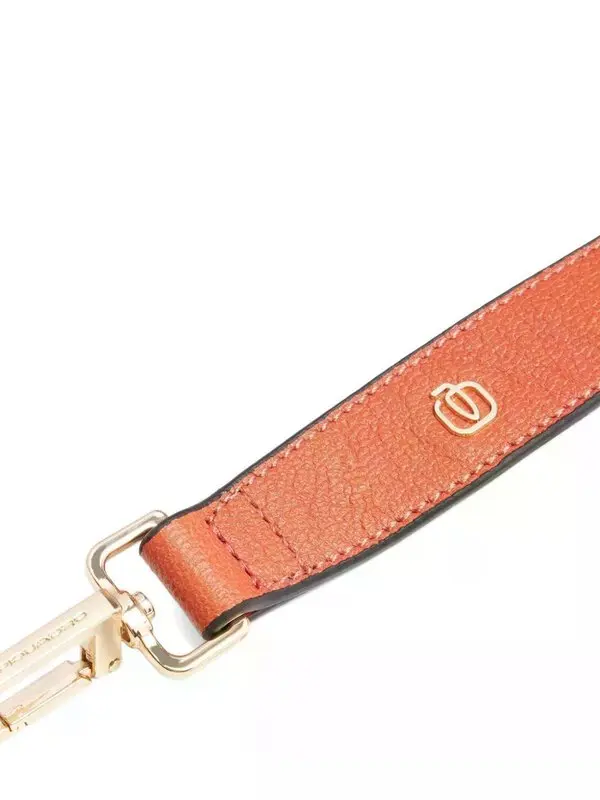 PIQUADRO Grained Leather Shoulder Bag