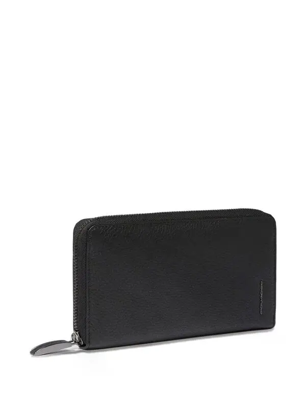 PIQUADRO Zip-around Leather Wallet