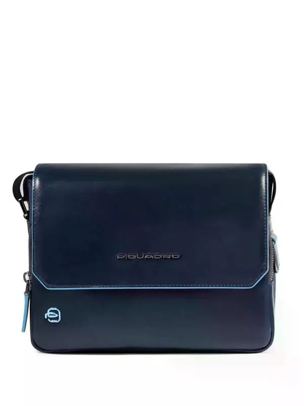 PIQUADRO Square Leather Crossbody Bag