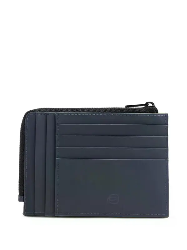 PIQUADRO Zipped Logo Wallet