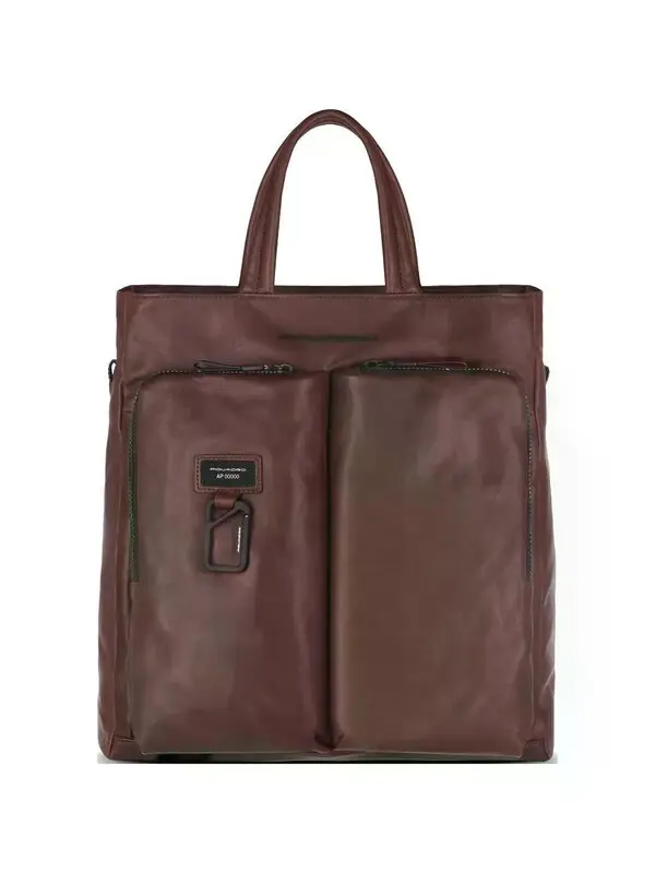 PIQUADRO Harper Convertible Leather Tote Bag