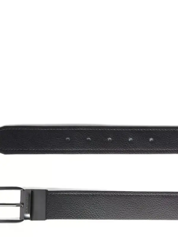 PIQUADRO Grained Leather Belt