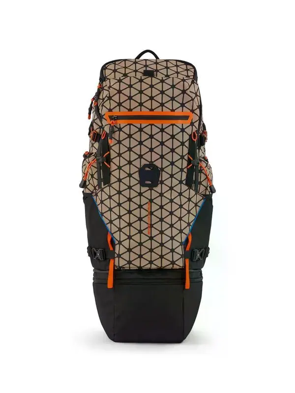 PIQUADRO Hexagon-print Backpack
