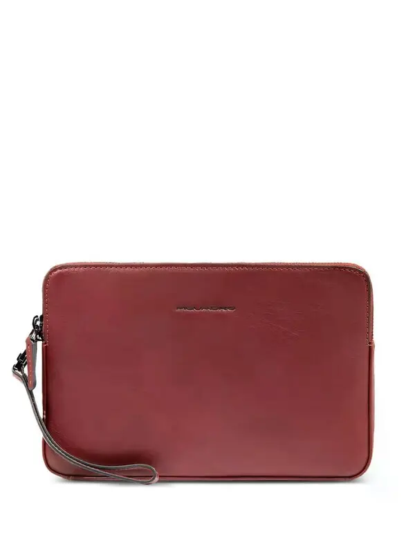 PIQUADRO Leather Wristlet - Brown