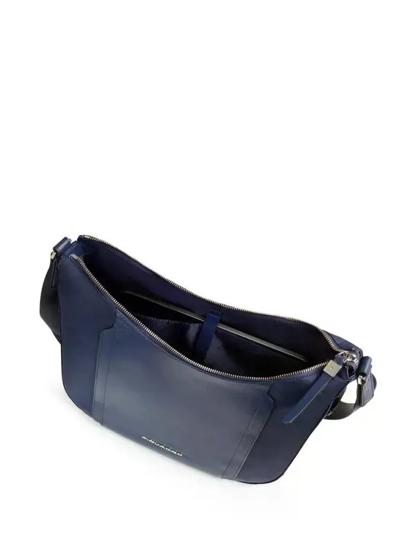 PIQUADRO Leather Panelled Shoulder Bag