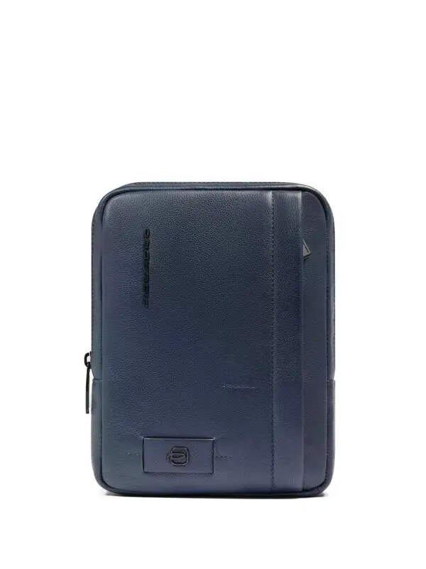 PIQUADRO Logo Plaque Crossbody Bag - Blue