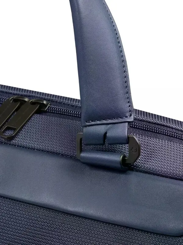 PIQUADRO Leather Trimmed Laptop Bag