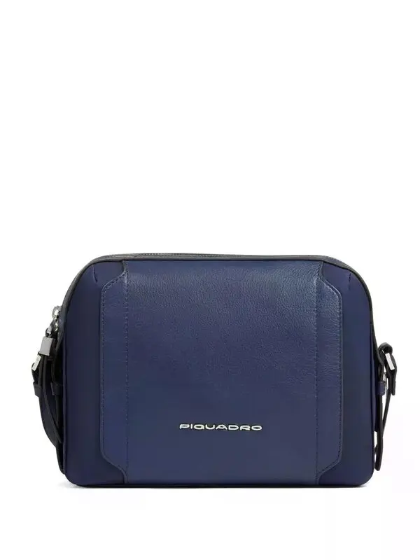 PIQUADRO Leather Panelled Cross Body Bag