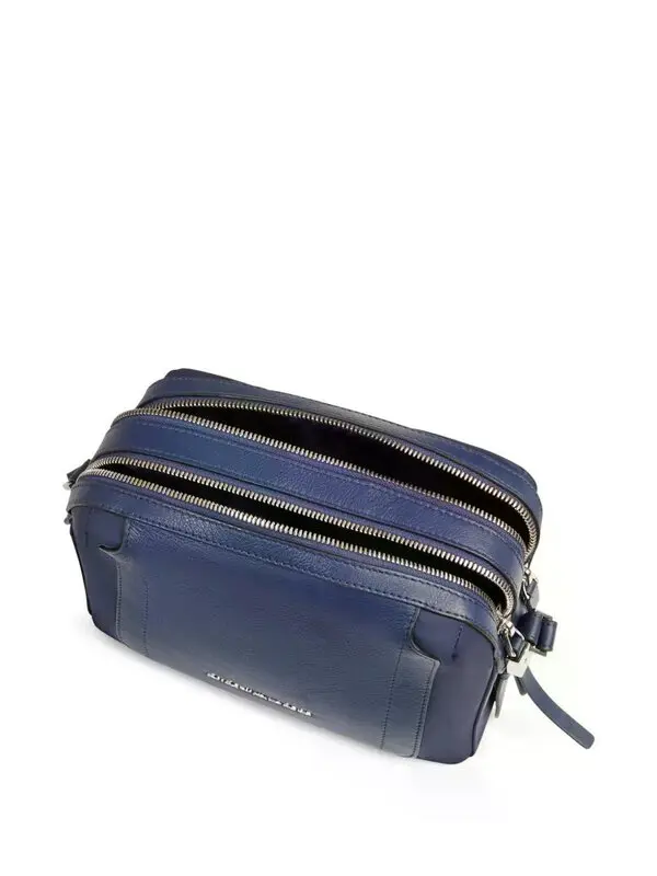 PIQUADRO Leather Panelled Cross Body Bag