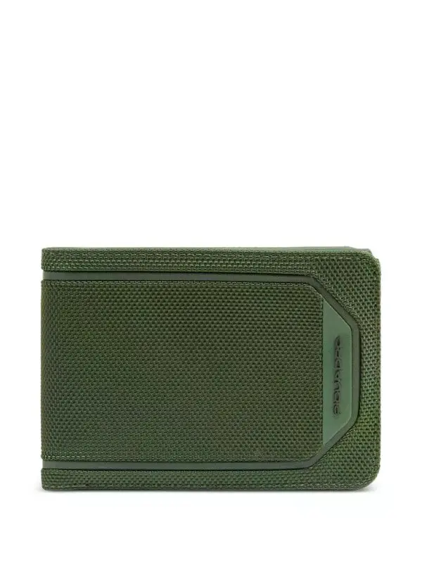 PIQUADRO Mesh-texture Flip-up Wallet