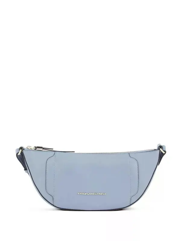 PIQUADRO Grained Leather Belt Bag - Blue