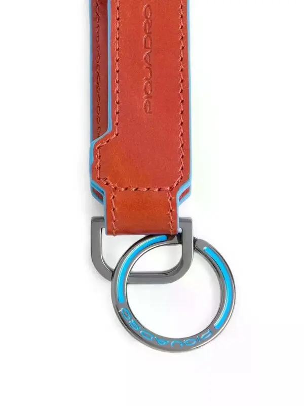 PIQUADRO Logo-detail Leather Keyring