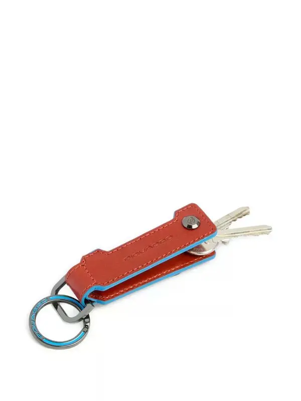 PIQUADRO Logo-detail Leather Keyring
