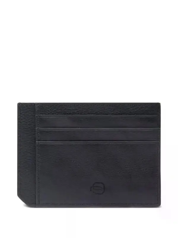 PIQUADRO Grained Leather Card Holder