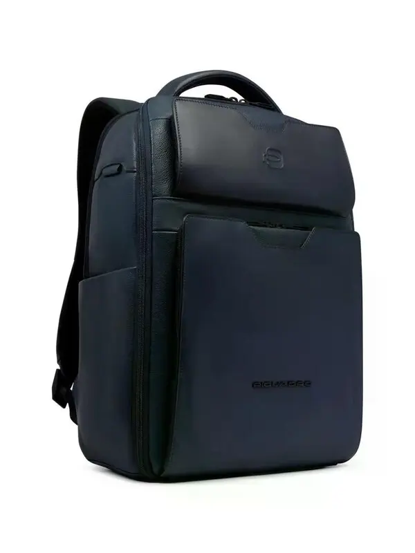 PIQUADRO Leather Laptop Backpack