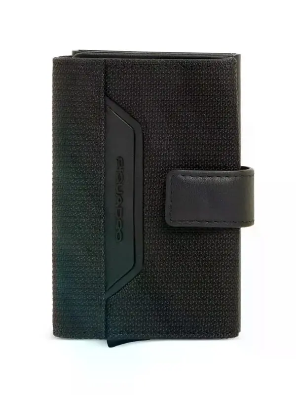 PIQUADRO Logo-lettering Pop-up Cardholder - Black