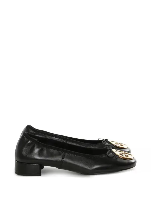 Tory Burch Reva Logo Plaque Pumps - Black