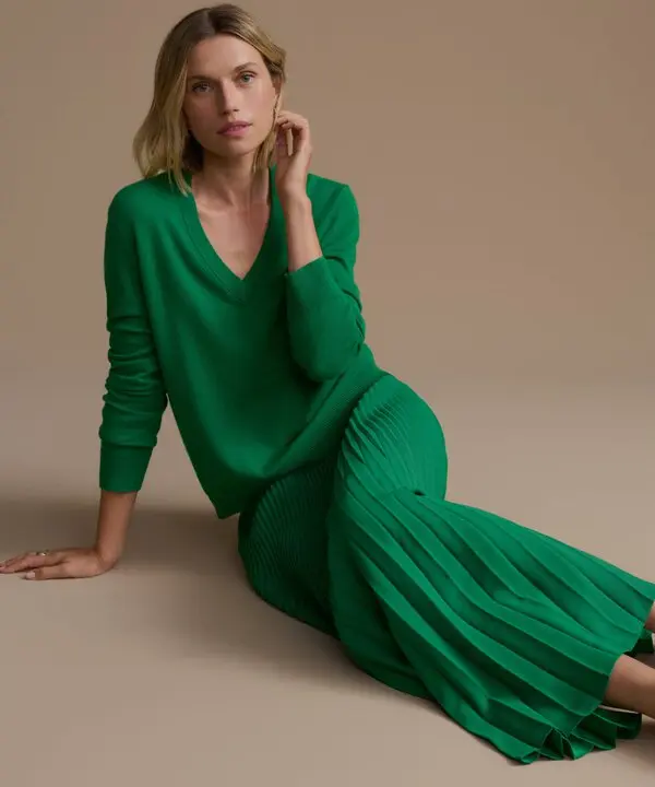 Jenni Kayne Pleated Skirt - Green