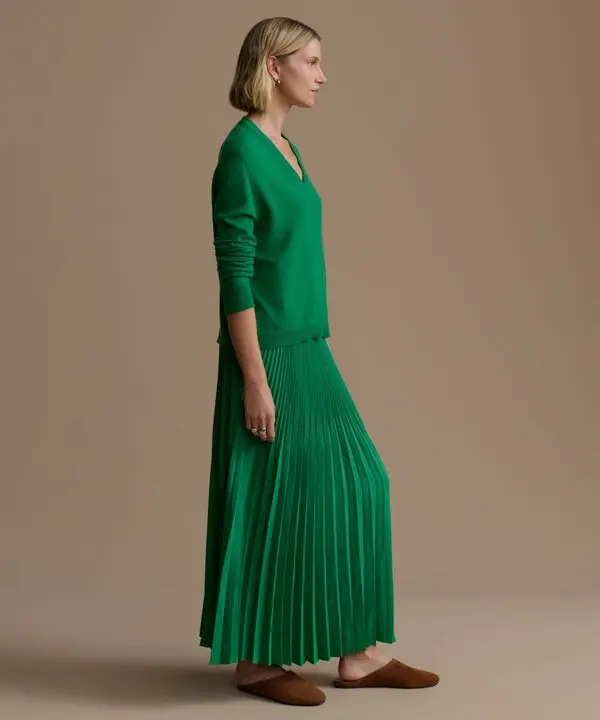 Jenni Kayne Pleated Skirt - Green