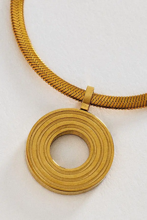 Anthropologie Water Resistant Initial Necklace - O