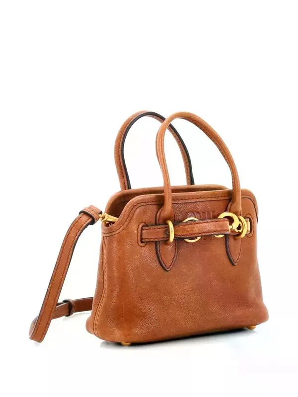 Miu Miu Aventure Leather Mini Tote Bag