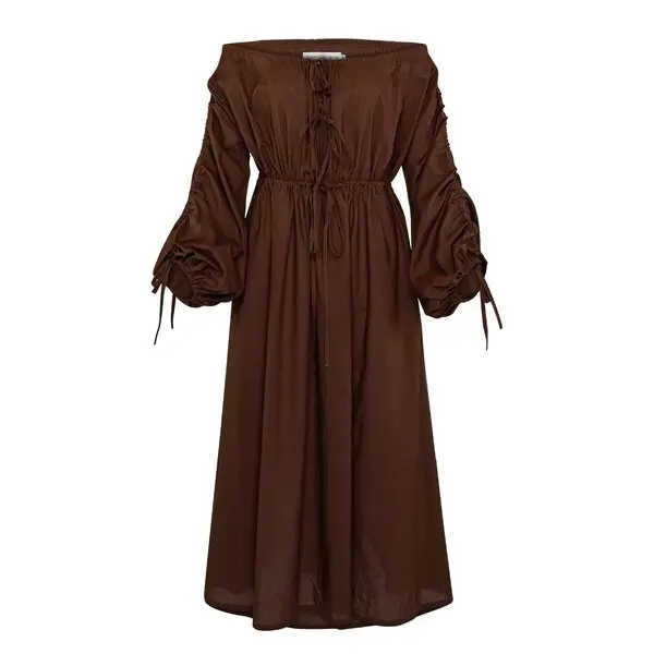 STATE OF GEORGIA Salt And Sea" Maxi Dress - Brown