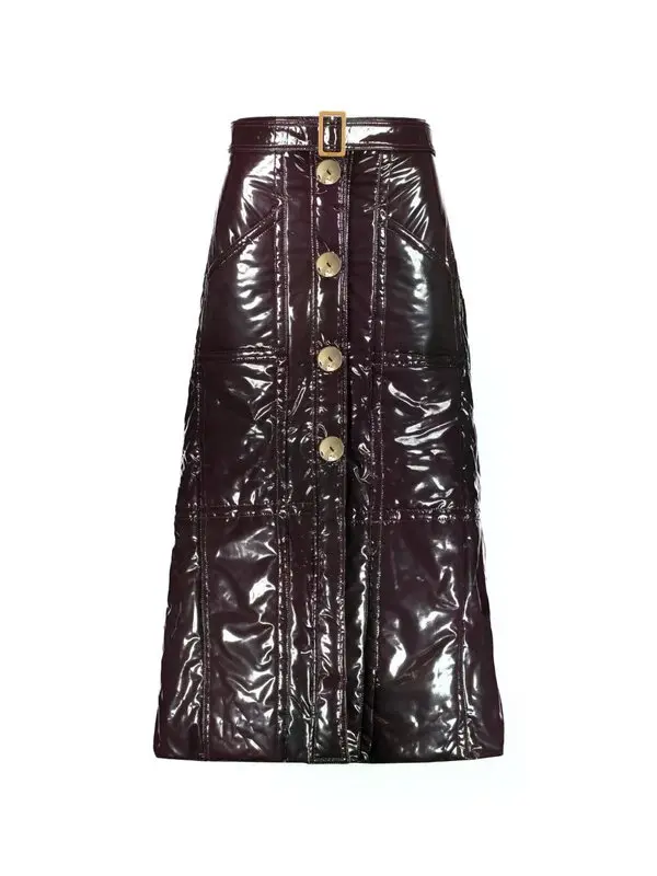 ELLERY Quilted Belted Skirt